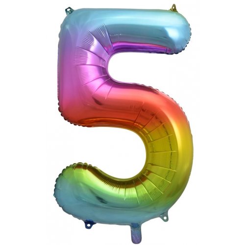 Large Number Foil Balloon - Helium Filled (Inflated) – Sugar Stacks and ...